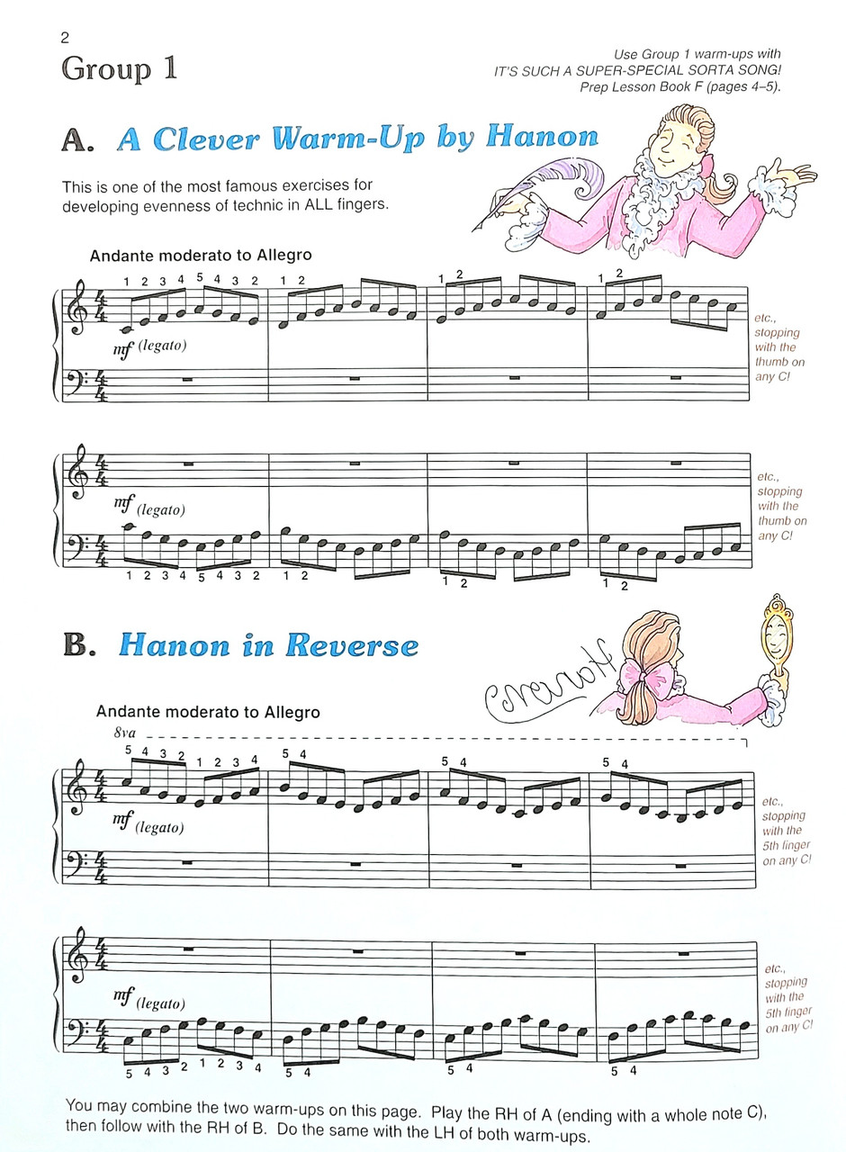 Alfred's Basic Piano Library Prep Course Technic Book Level F at Piano ...
