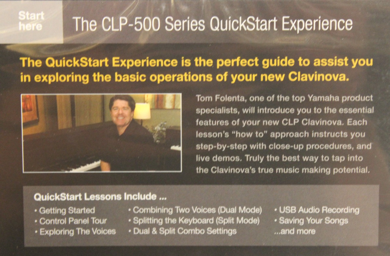 Yamaha Clavinova CLP-500 Series QuickStart DVD at Piano Gallery Music ...