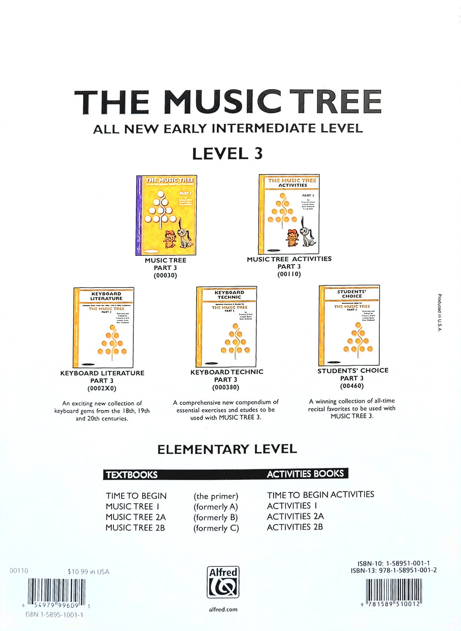 The Music Tree Activities Part 3 at Piano Gallery