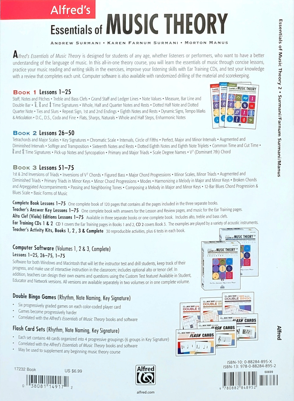 Alfred's Essentials of Music Theory Book 2 at Piano Gallery