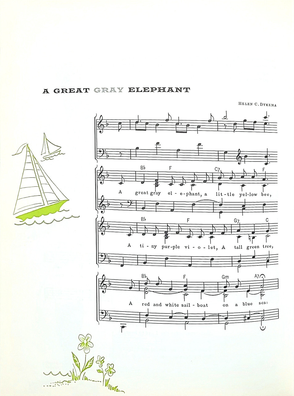 Vintage/Used Book - Young Children Sing - Piano Gallery