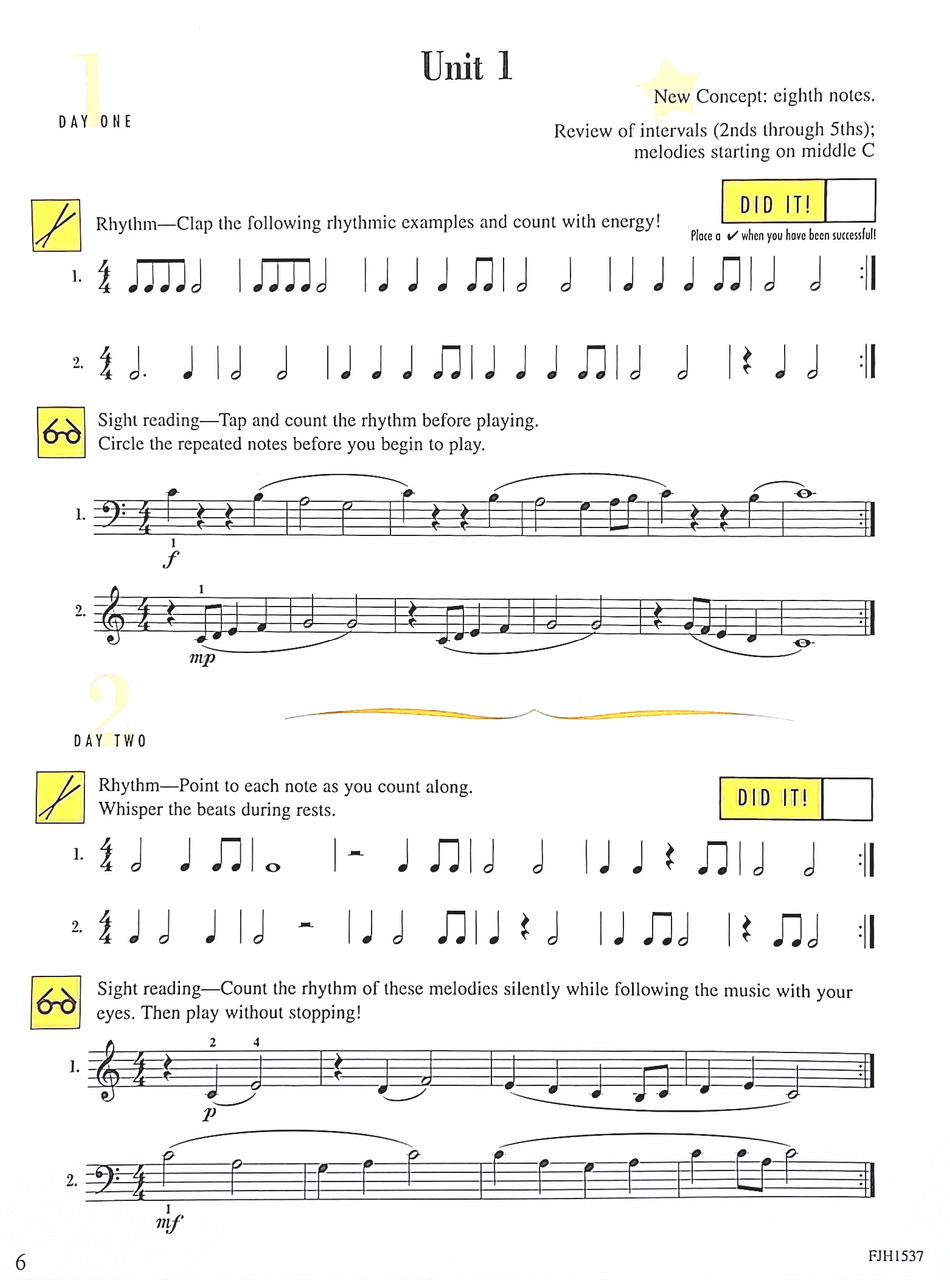 Sight Reading & Rhythm Every Day Book 2A at Piano Gallery