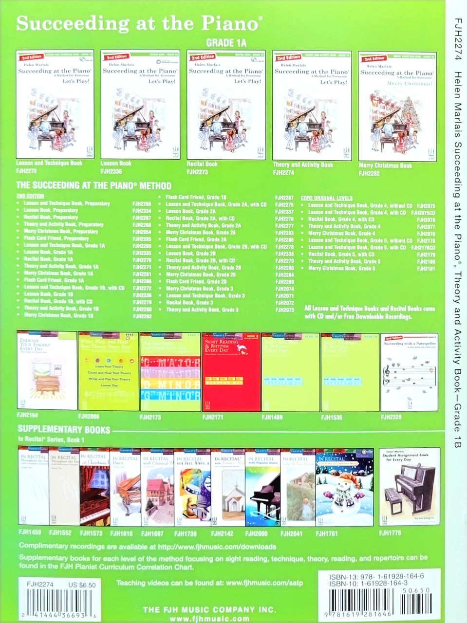Succeeding at the Piano - Theory and Activity Book - Grade 1B - Helen ...