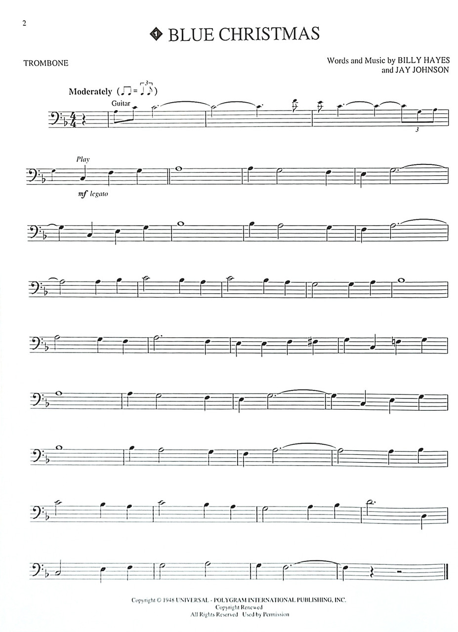 Christmas Favorites - Trombone - Piano Gallery