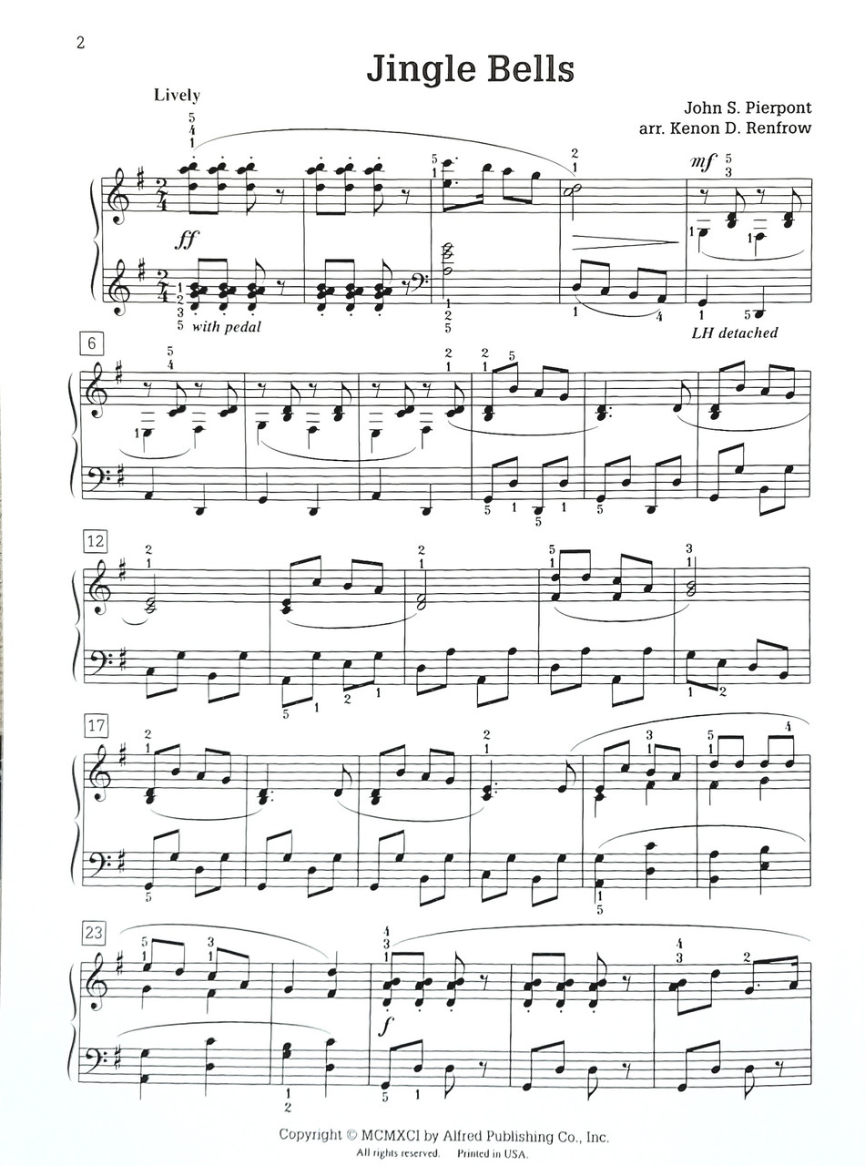 Jingle Bells - Late Intermediate Piano Solo Sheet Music - Piano Gallery
