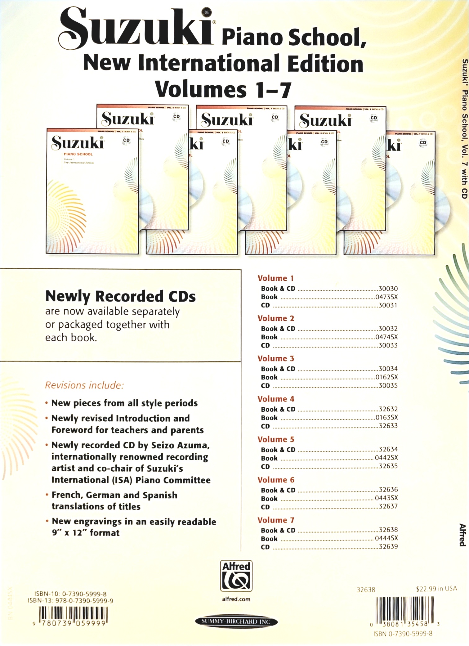 Suzuki Piano School Volume 7 Book & CD at Piano Gallery