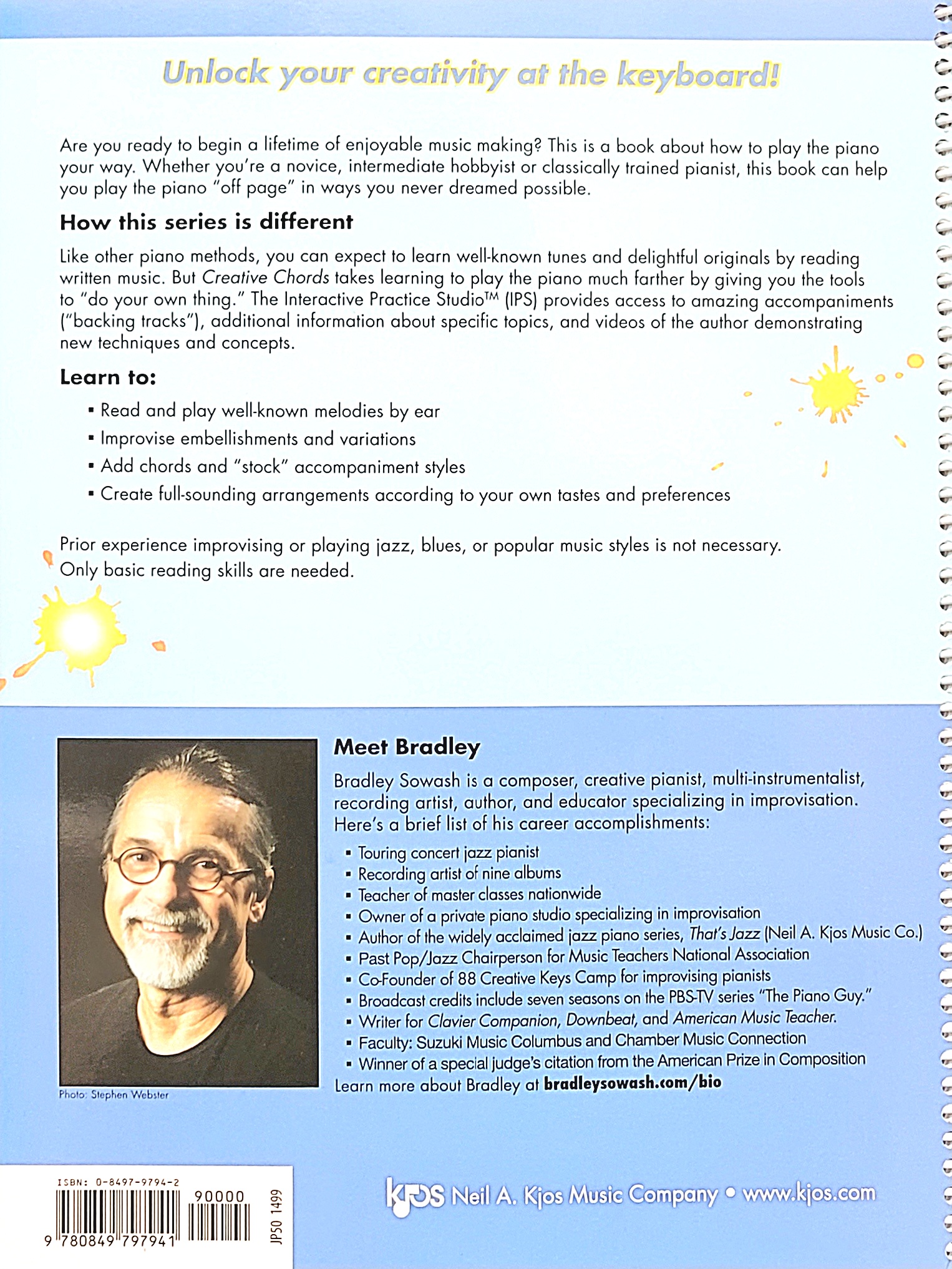 Creative Chords 1 - hard copy at Piano Gallery