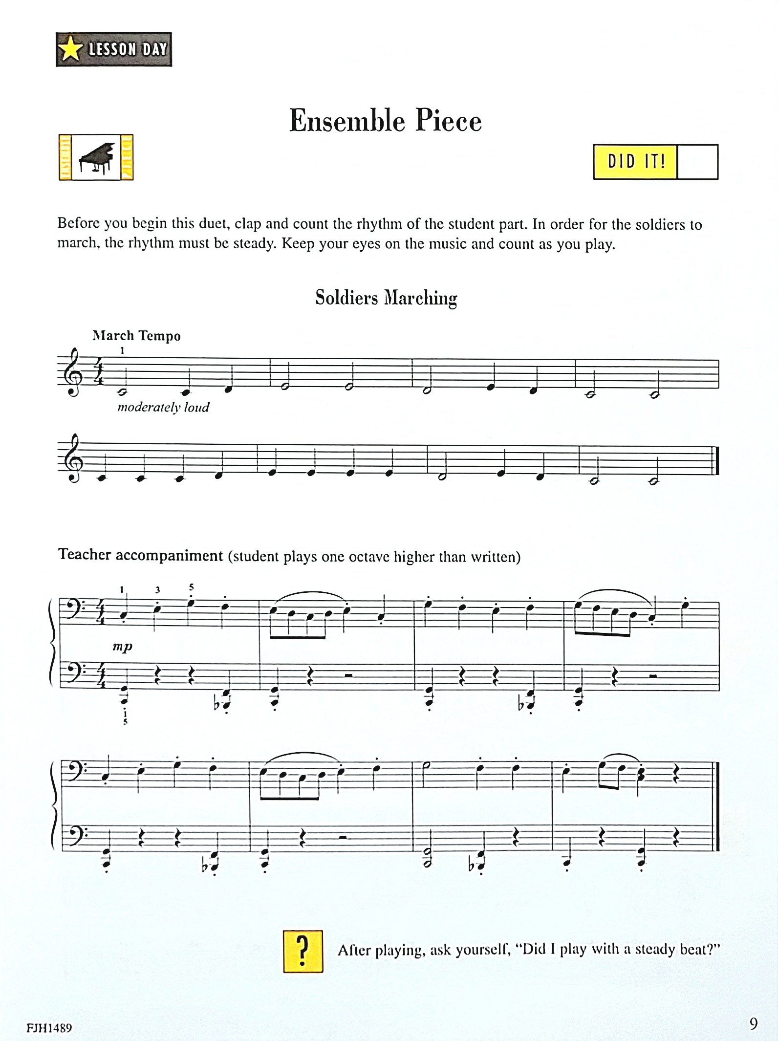 Sight Reading & Rhythm Every Day Book 1A at Piano Gallery