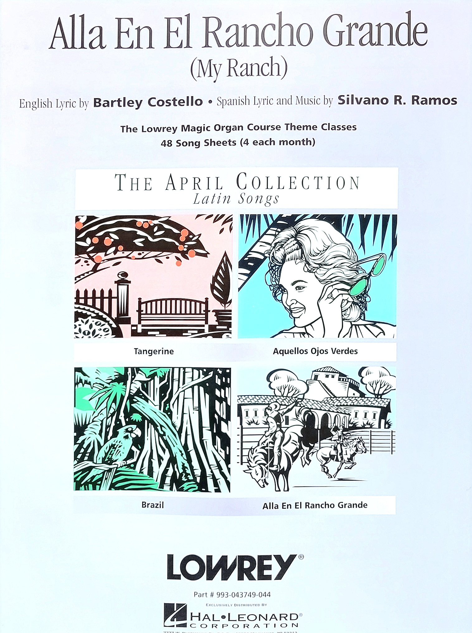Alla En El Rancho Grande - Lowrey EZ Play Sheet Music - Piano Gallery