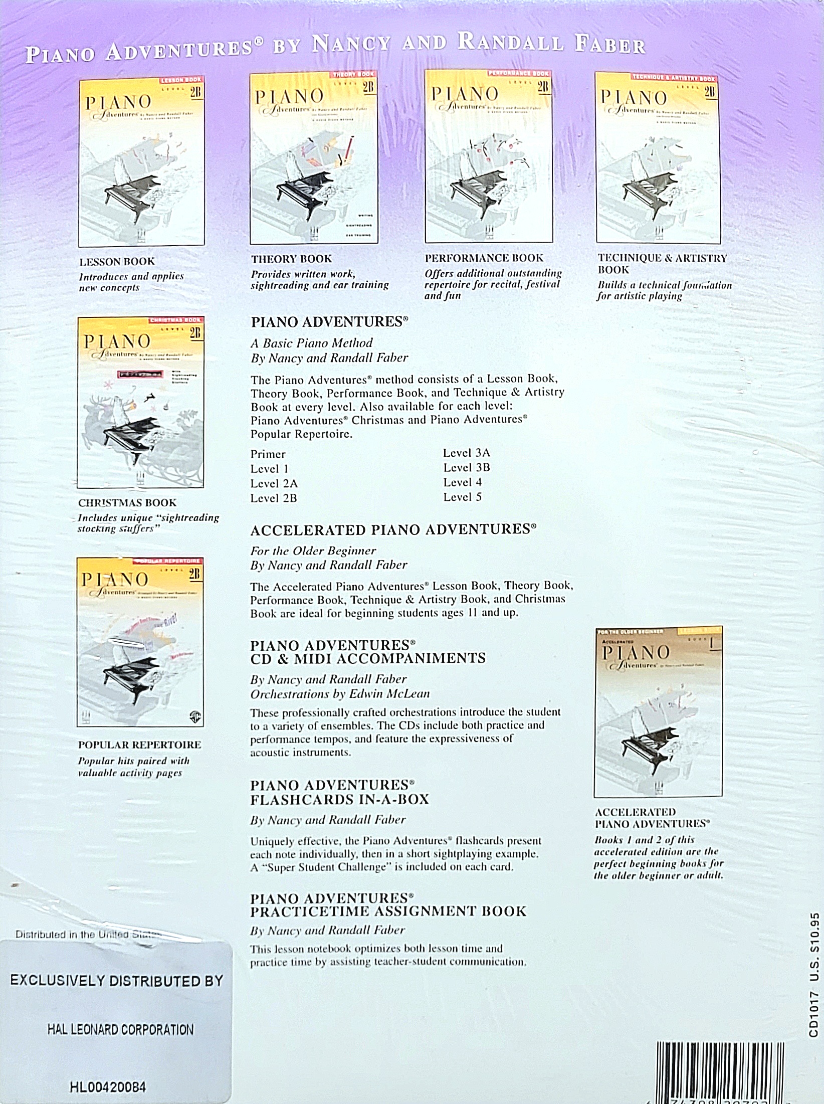 Piano Adventures - Primer Level - Popular Repertoire - CD - Piano Gallery