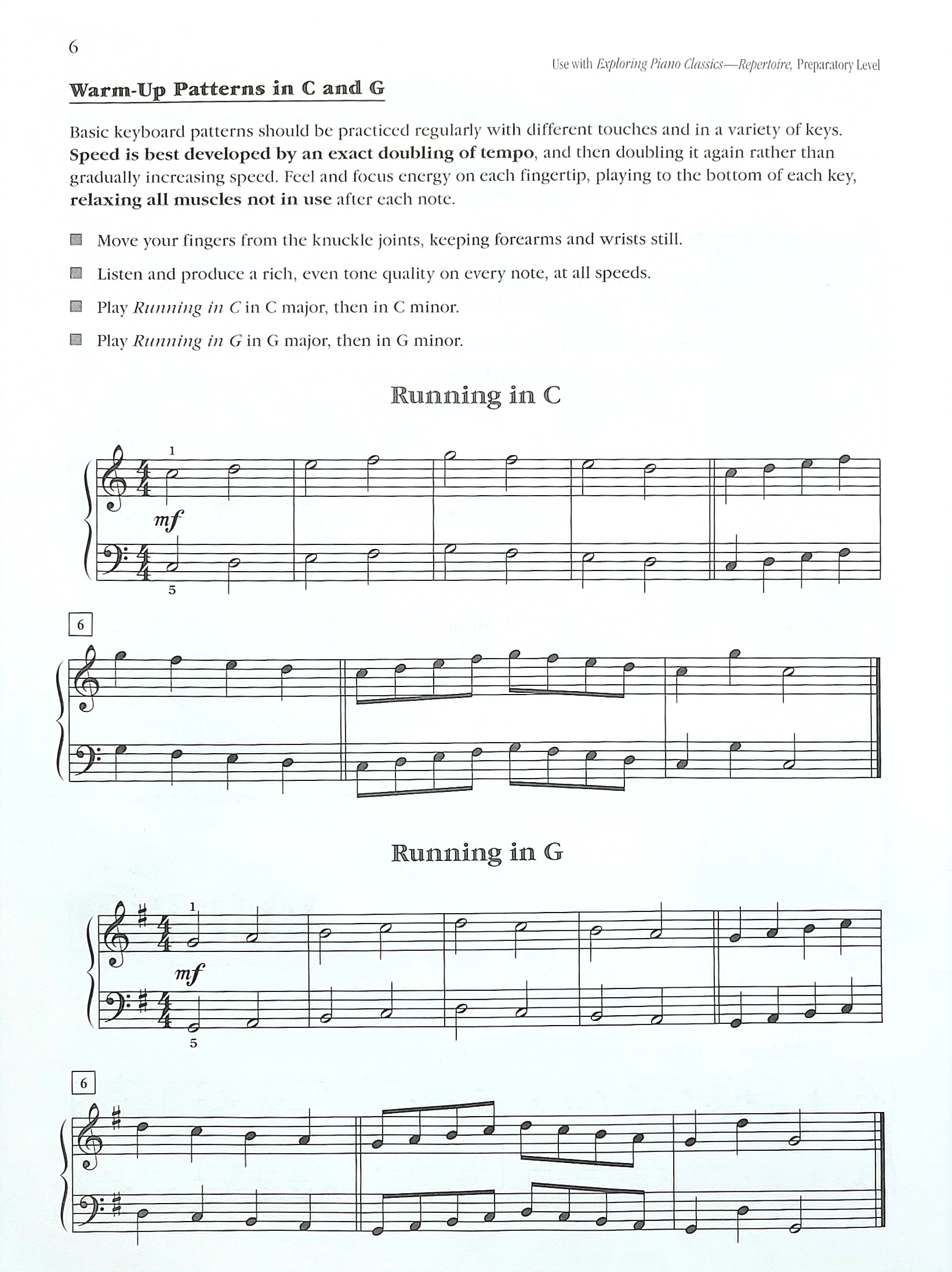 Exploring Piano Classics - Preparatory Level - Technique - Piano Gallery