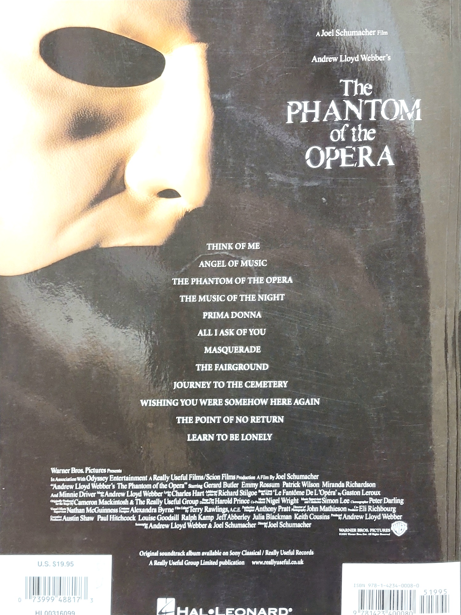 The Phantom of the Opera - Easy Piano Selections - Piano Gallery