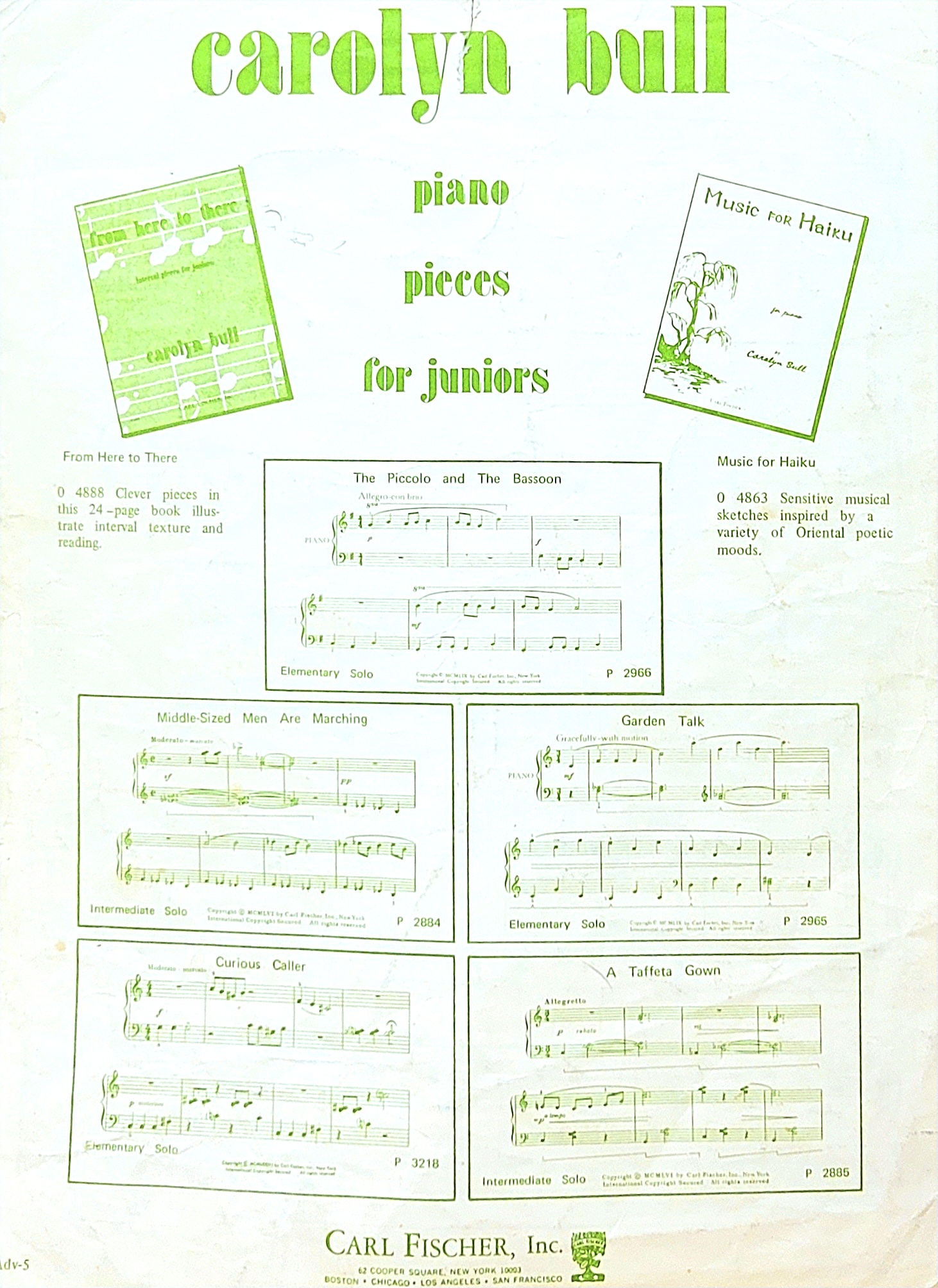 Used Sheet Music - Carousel in Paris - Elementary Piano Solo - Piano ...