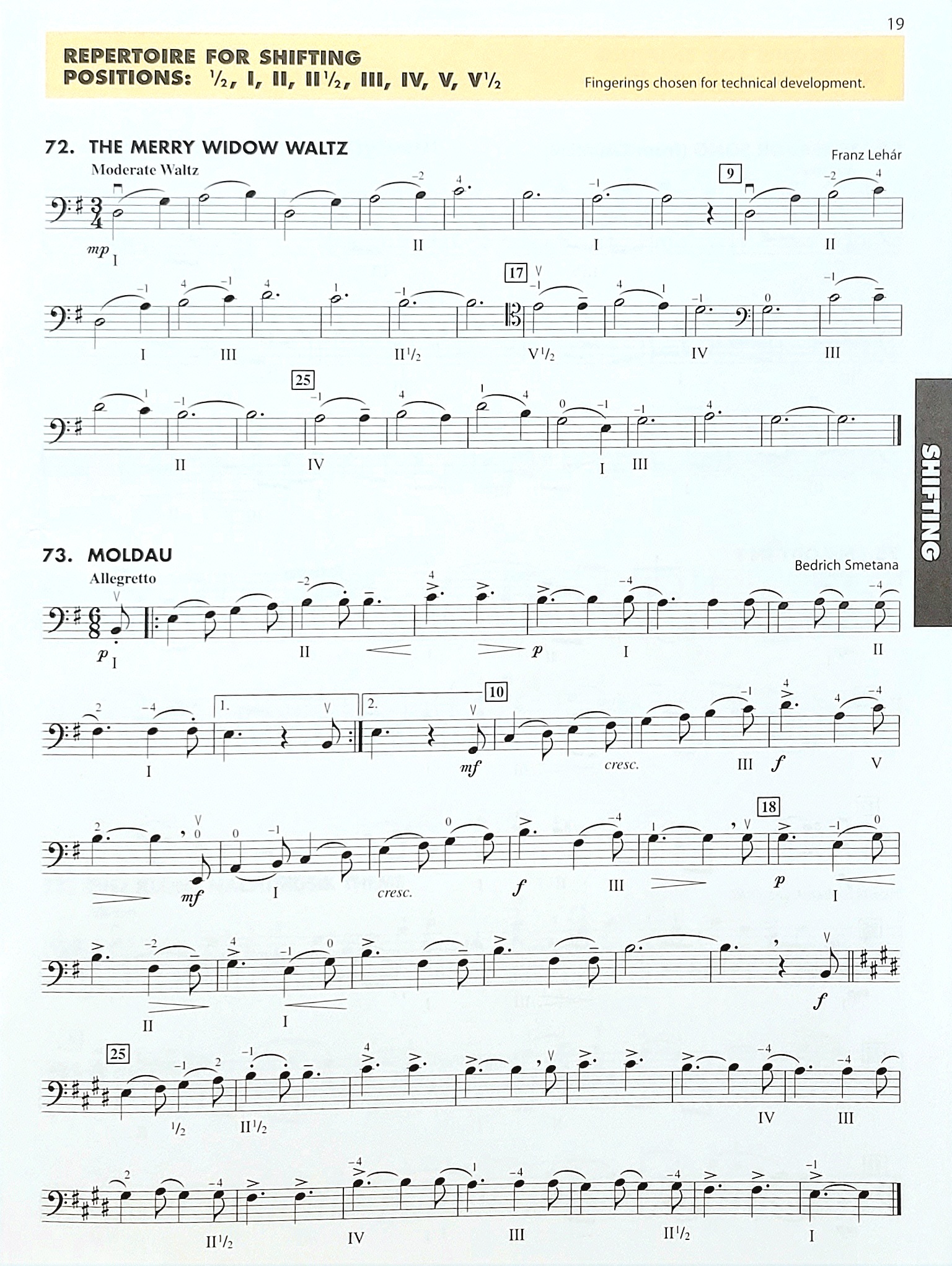 Advanced Technique for Strings - Double Bass - Piano Gallery