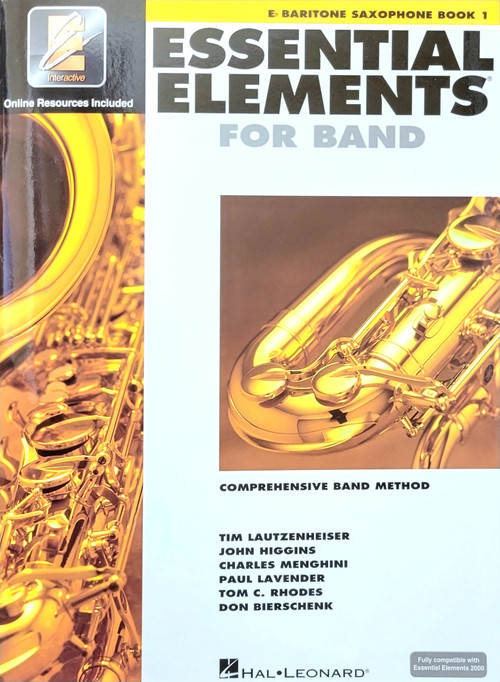 Essential Elements 2000 For Band E Flat Baritone Saxophone Book 1 (w ...