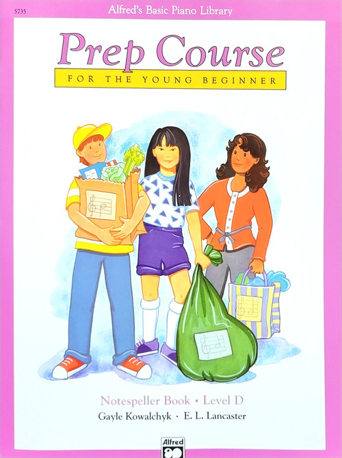 Alfred's Basic Piano Library Prep Course Notespeller Book Level D at ...