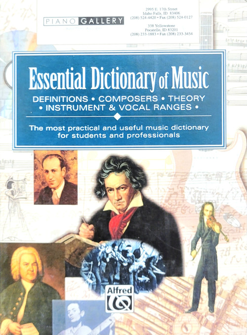 Essential Dictionary of Music- Definitions-Composers-Theory-Instrument ...