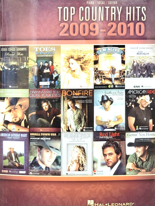 Top Country Hits 2009-2010 - Piano/Vocal/Guitar - Piano Gallery