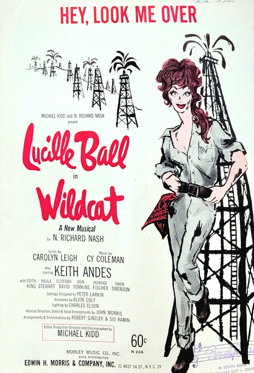 USED Sheet Music - Hey, Look Me Over - Lucille Ball in Wildcat - Piano ...