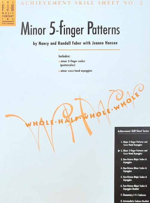 Minor 5-finger Patterns - Achievement Skill Sheet No. 2 - Piano Gallery