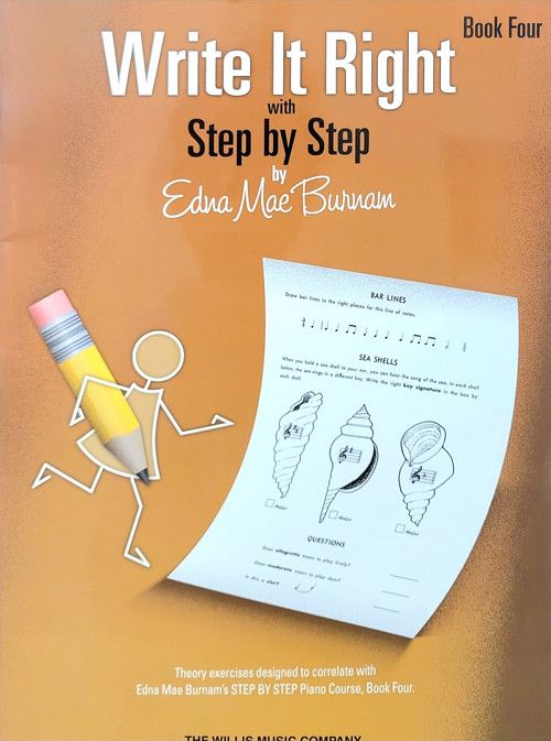Write It Right – Book 4 Written Lessons - Piano Gallery