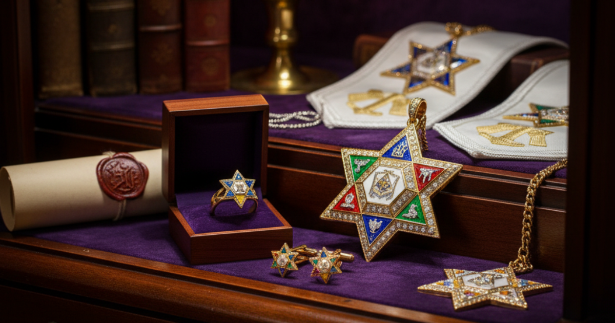 Order of the Eastern Star Jewelry - Elegant OES Rings & Regalia ...