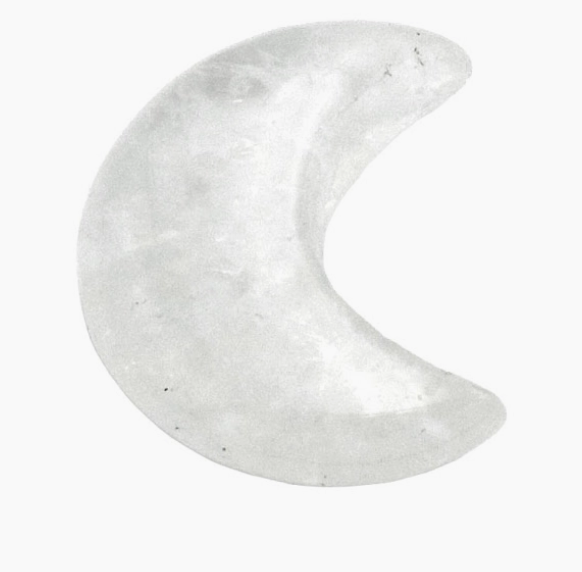 Mini Gemstone Moon - Clear Quartz - inspired living