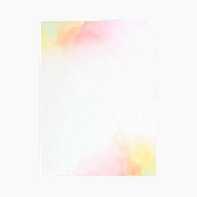 Stationery Set - Watercolor Sunset - inspired living