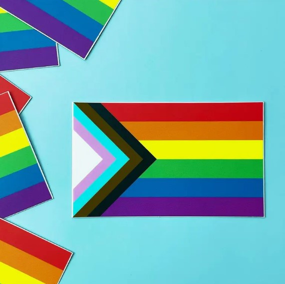 Sticker - Progress Pride - inspired living