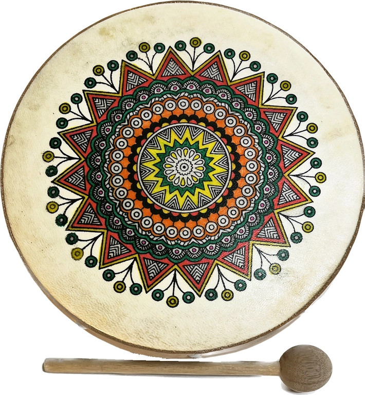 Mandala Frame Drum Instrument - inspired living
