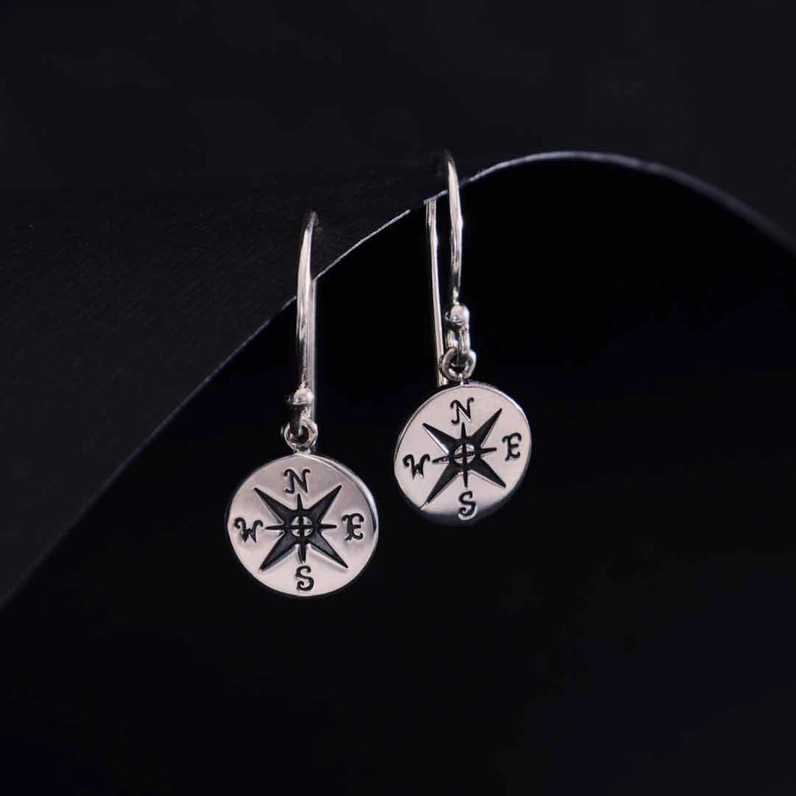 Earrings - Compass - inspired living