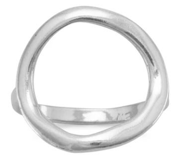Ring - Textured Open Circle - inspired living