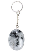 Key Chain/Worry Stone - Rainbow Moonstone - inspired living