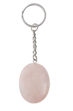 Key Chain/Worry Stone - Rose Quartz - inspired living