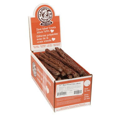 Happy Howies 11" Beef Woof Stix 46ct