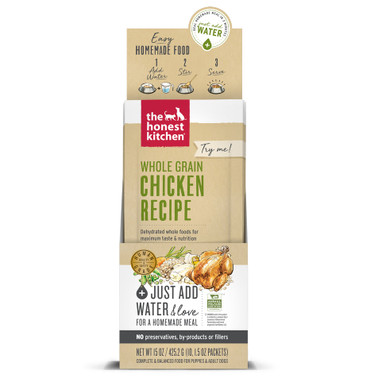 The Honest Kitchen Chicken Recipe Dehydrated Dog Food 1.5 oz Single ...