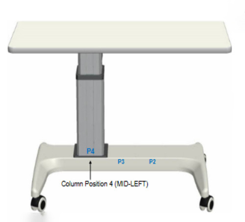 K2 Straight 3 Position Table (WC) 20” x 42” Top