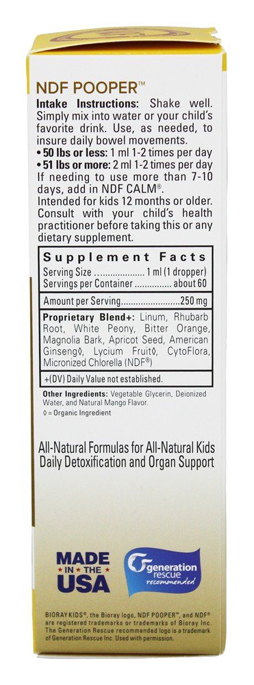 Bioray - NDF Pooper - Bowel Mover & Toxin Removal Herbal Drop