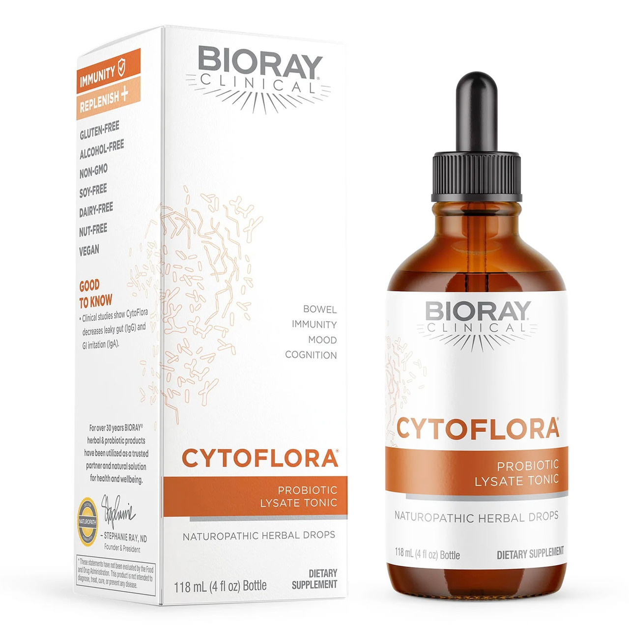Bioray CytoFlora - 4oz Liquid, Probiotic Immunity Tonic