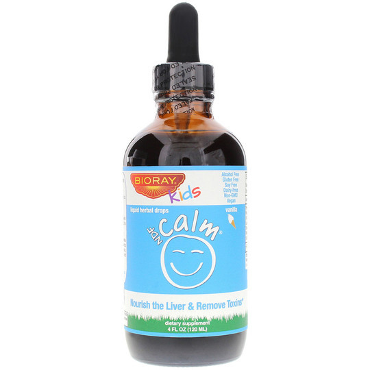 Bioray Kids - NDF Calm - Mood and Brain Boosting Herbal Drops (Vanilla ...