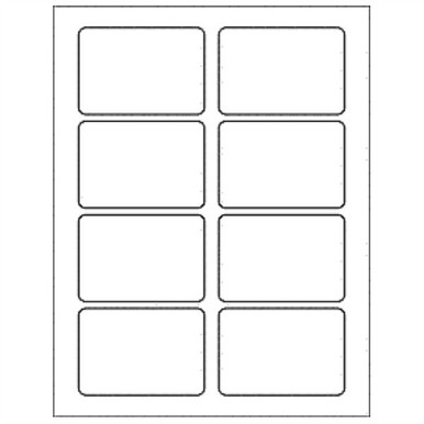 8 up Clamshell Labels - CLEAR Laser printer per sheet - Candles & Supplies