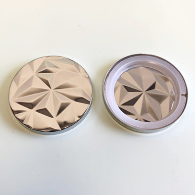 Large Silver Diamond Metal Lids per each - Candles & Supplies