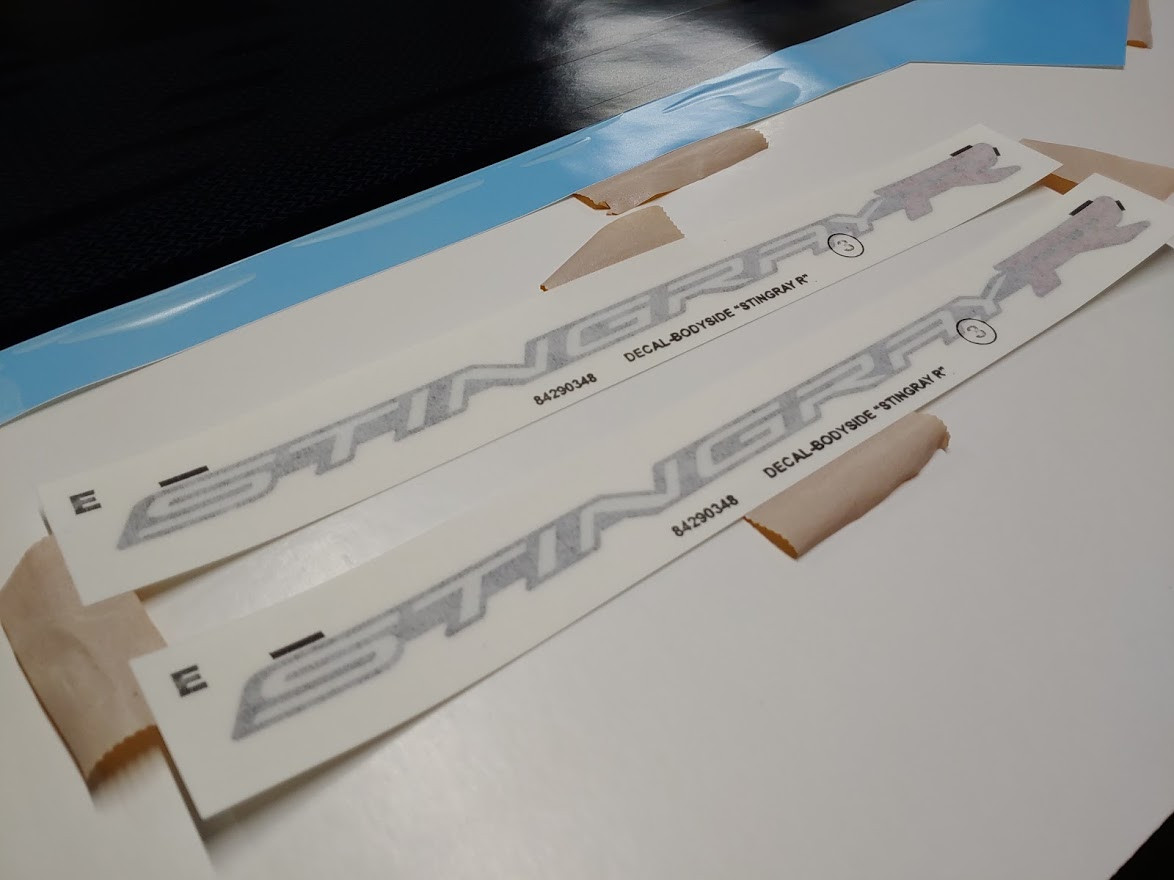 20-25+ C8 Corvette Stingray R Decal Package (Includes Hood & Side ...