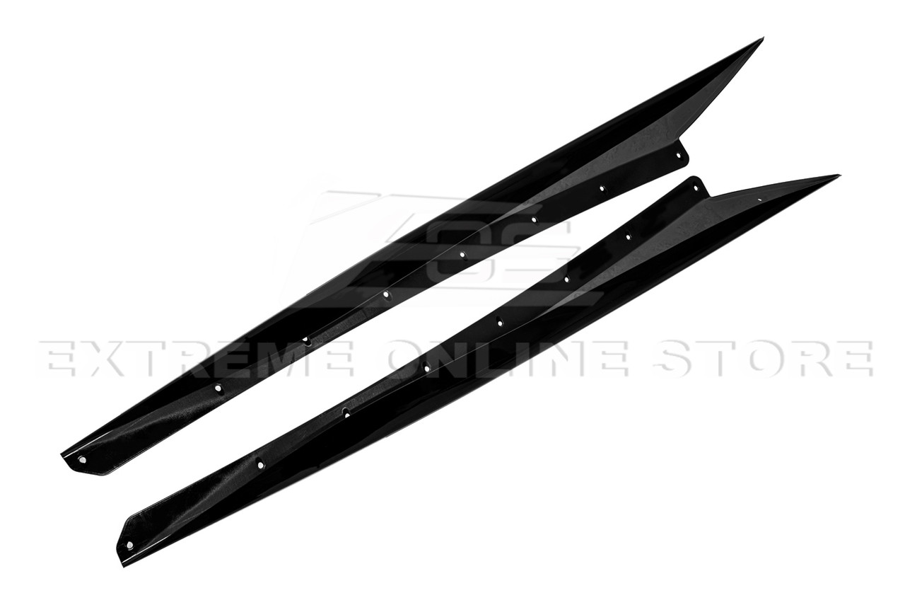 20-25+ C8 Corvette Rocker Panel Extensions in Gloss Black - EOS (SS-275 ...