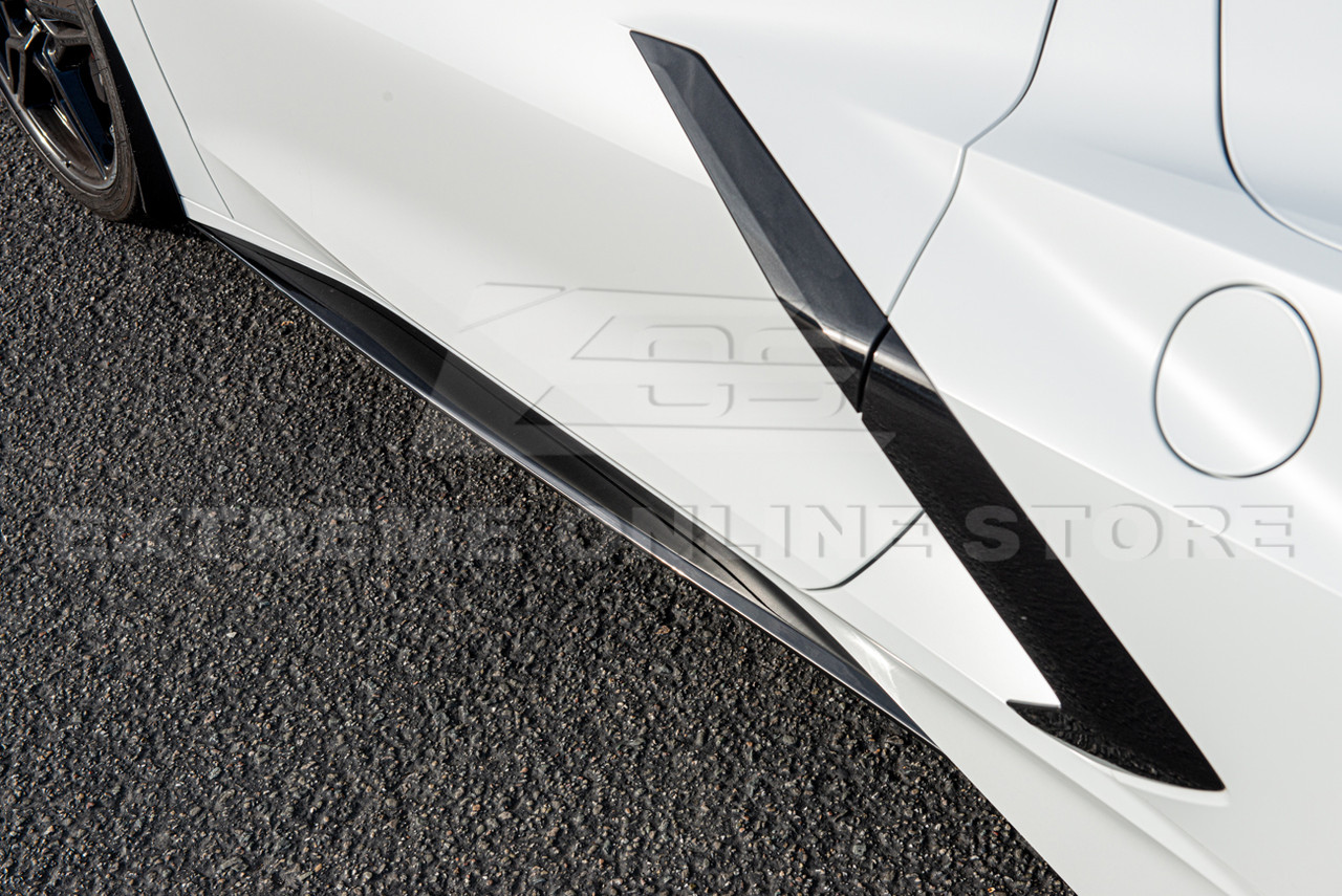 20-25+ C8 Corvette Rocker Panel Extensions in Gloss Black - EOS (SS-275 ...