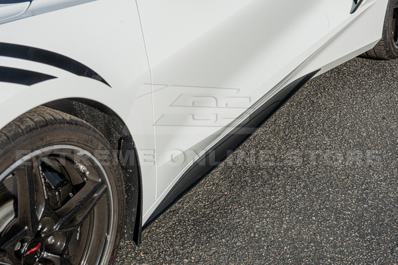 20-25+ C8 Corvette Rocker Panel Extensions in Gloss Black - EOS (SS-275 ...