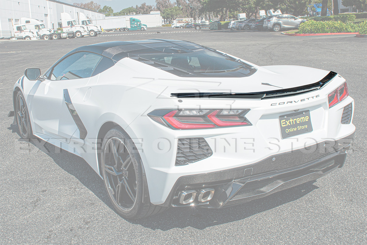 20-25+ C8 Corvette Low Profile Spoiler (Carbon Flash) - EOS (SPOILER ...