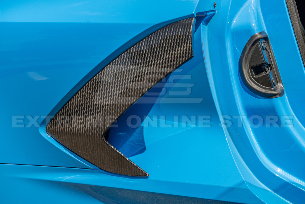 20-24+ C8 Corvette Full Replacement Carbon Fiber Fender Vent Door ...