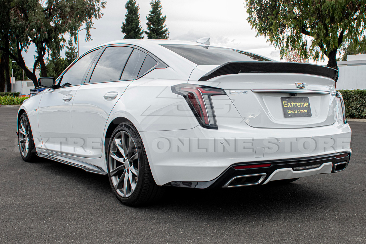 20-25+ Cadillac CT5-V & Sport, Carbon Fiber Rear Spoiler - EOS (SPOILER-447-BKCF)