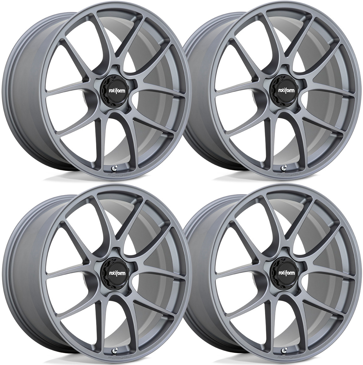 16-24 Camaro LTN 20x9.5" & 20x11" Forged Wheel Set (Satin Titanium ...
